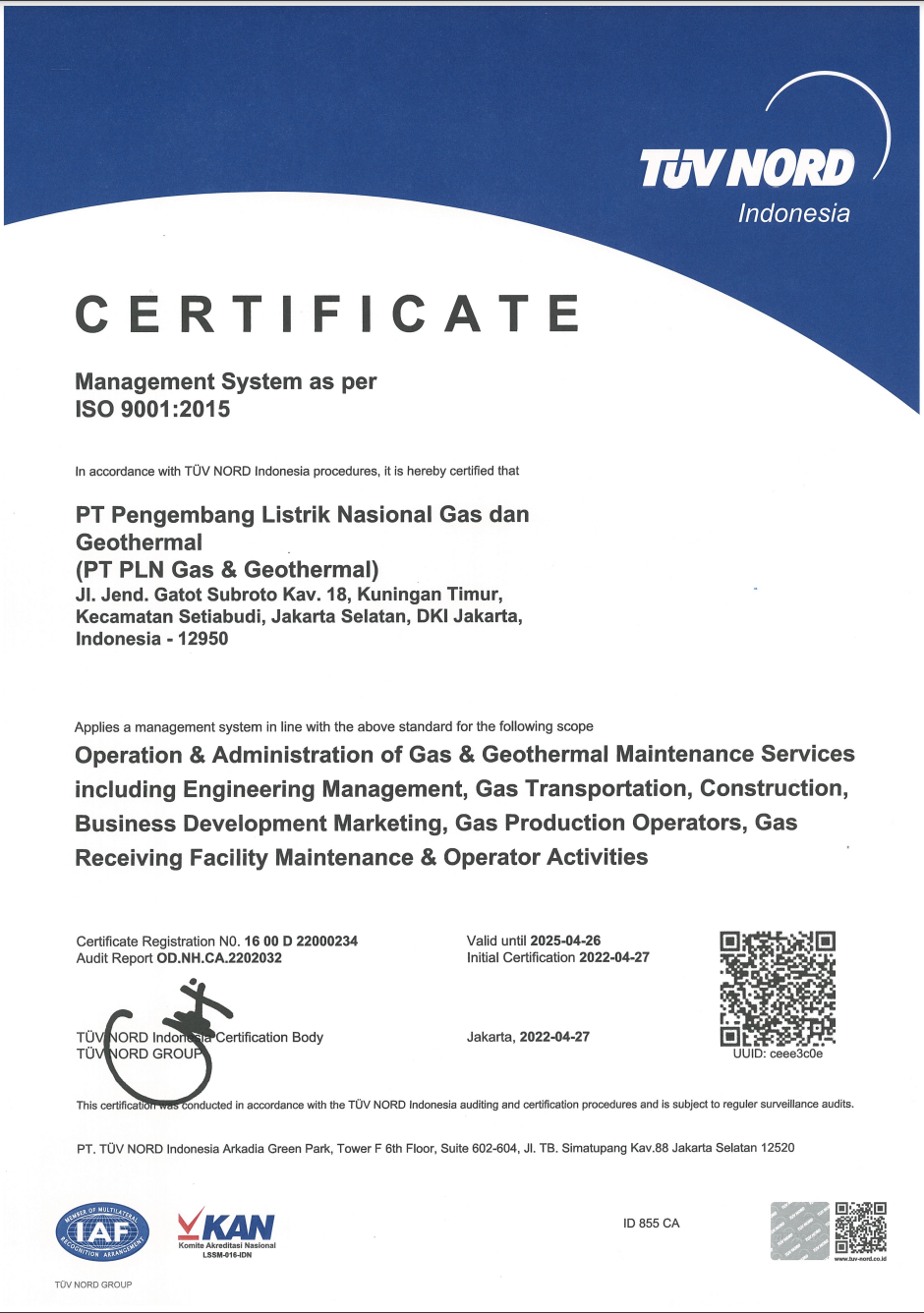 Profile | PT. PLN Energi Gas